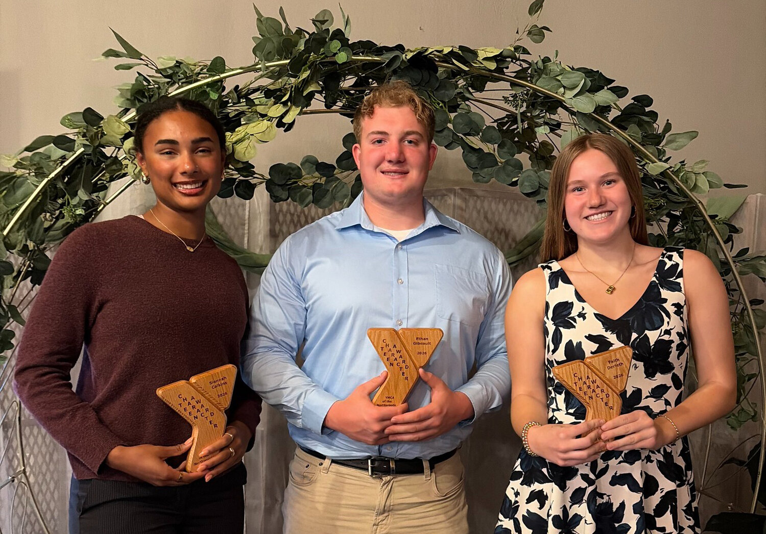 THS seniors Calkins, Derleth, Gibeault honored at YMCA Teen Character ...