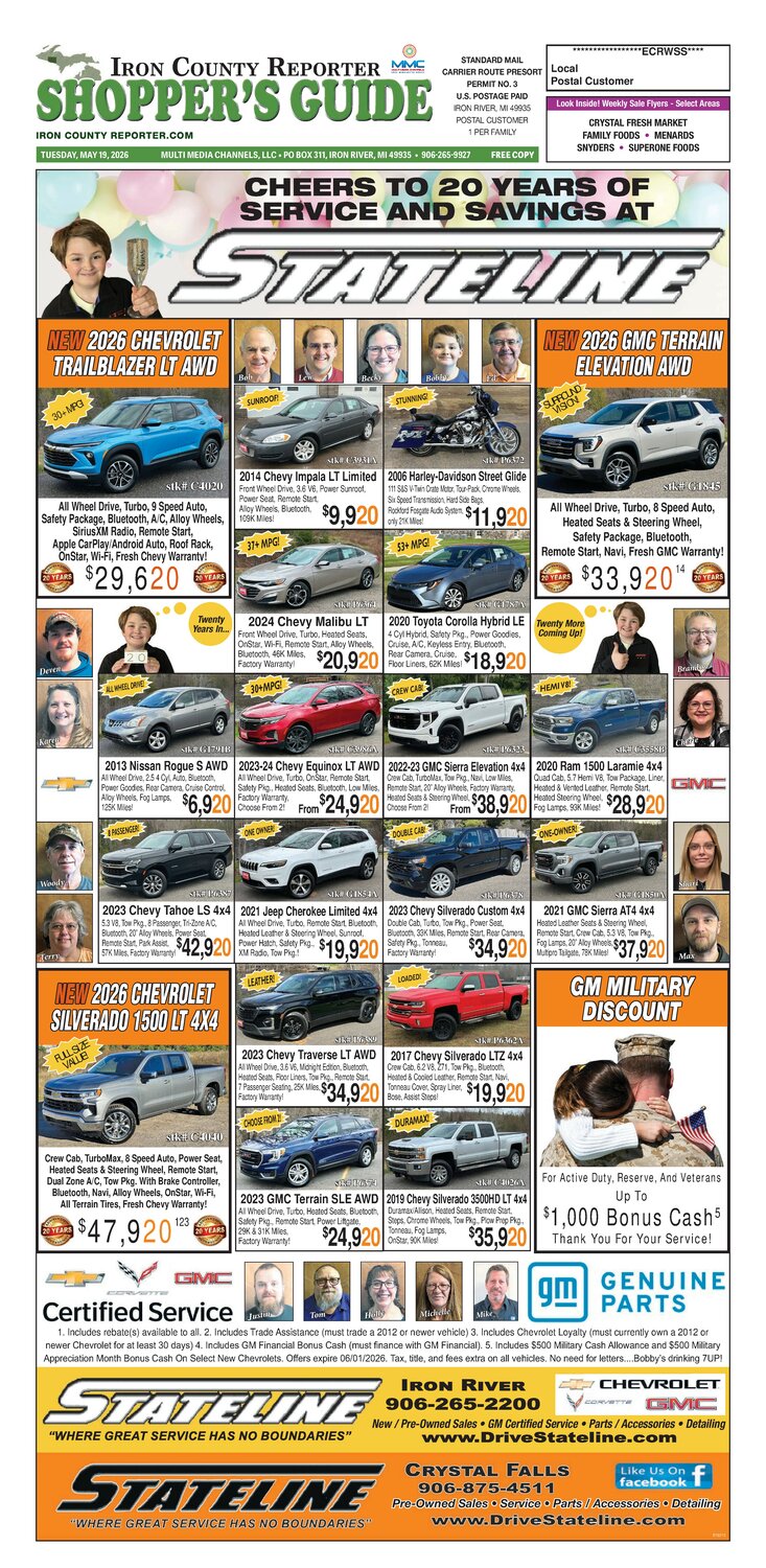 Iron County Shoppers Guide May 19, 2026 - Iron County Reporter