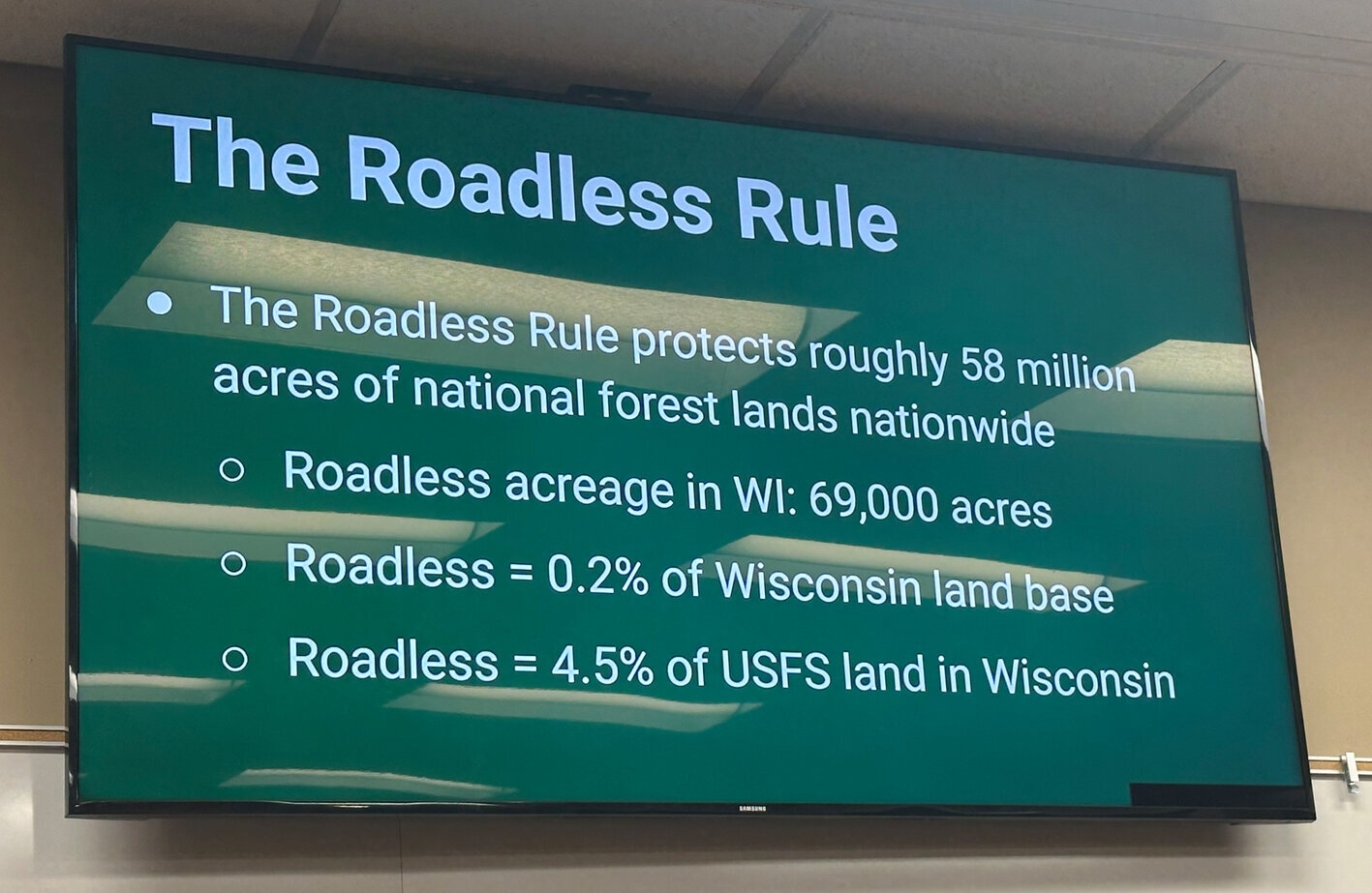 Citizens pack Nicolet College to oppose rollback of federal Roadless ...