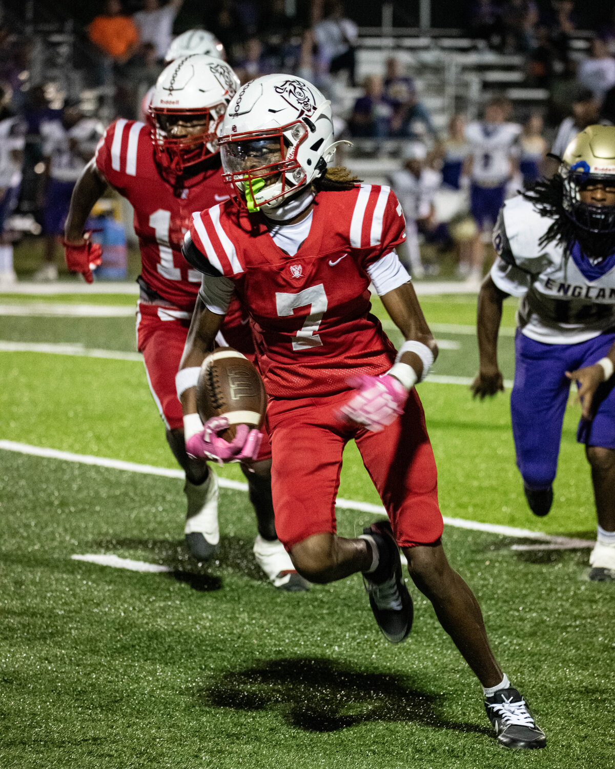 Pirates get first win of the season, 46-16, in early called contest ...