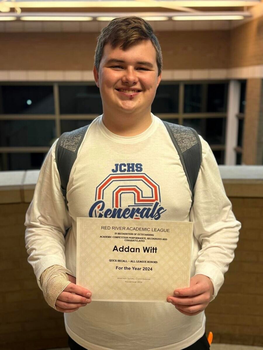 JCHS Academic Team Continues to Excel! Witt Selected for All-League ...