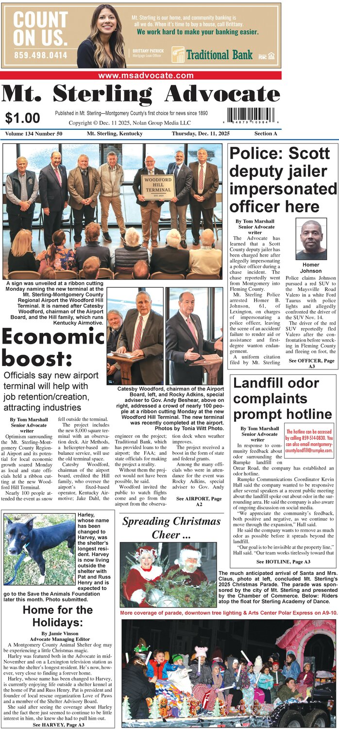Mt. Sterling Advocate, December 11, 2025 - The Mt. Sterling Advocate
