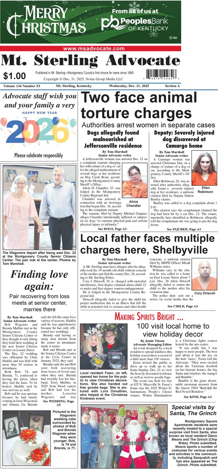 Mt. Sterling Advocate, December 31, 2025 - The Mt. Sterling Advocate