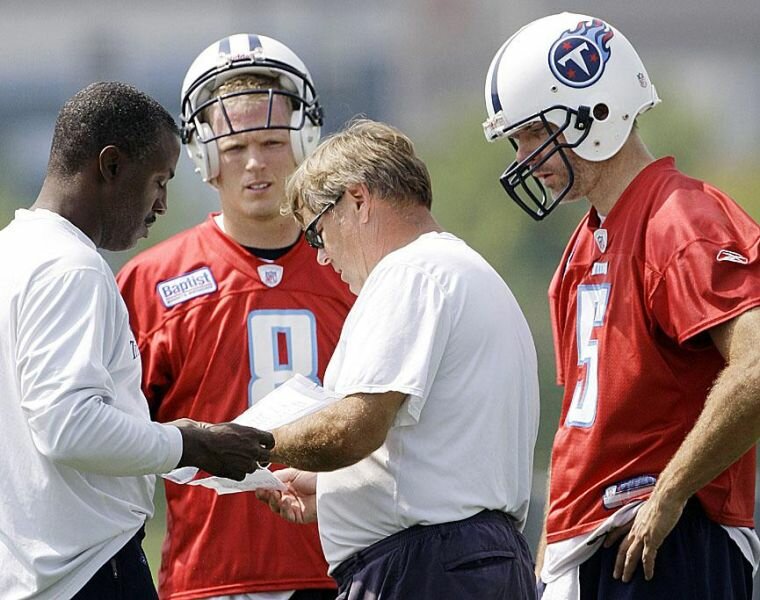 Titans standing behind Young - Paris Post-Intelligencer