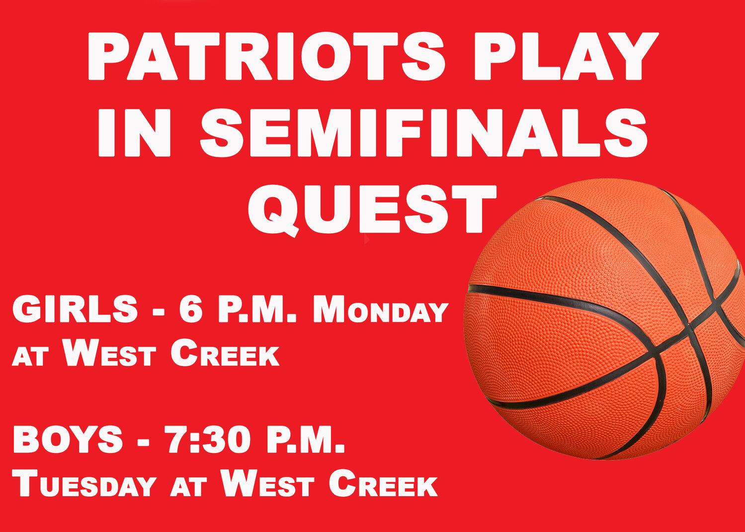 Patriot basketball teams play Monday, Tuesday in semifinals - Paris ...