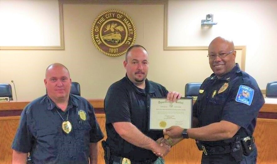 Hamlet Police detective earns Intermediate Certificate - Richmond Observer