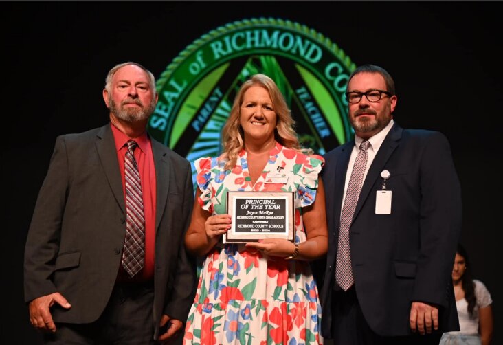 Richmond County Schools celebrates Joyce McRae as Principal of the Year ...