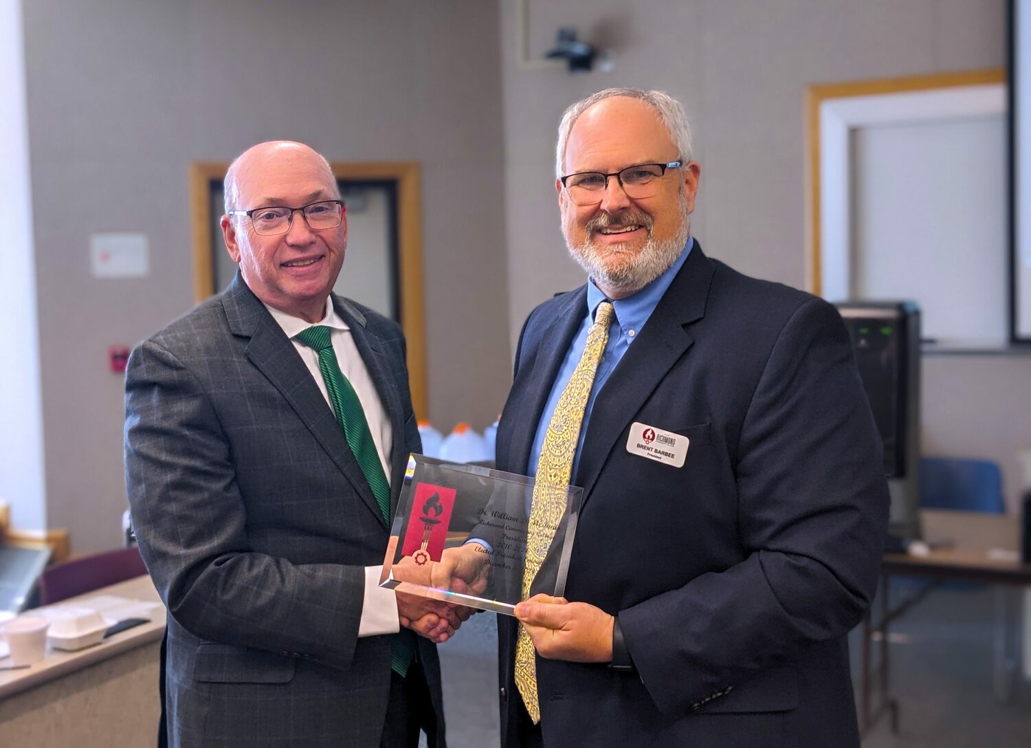 Former RichmondCC president receives emeritus award, new pathway ...