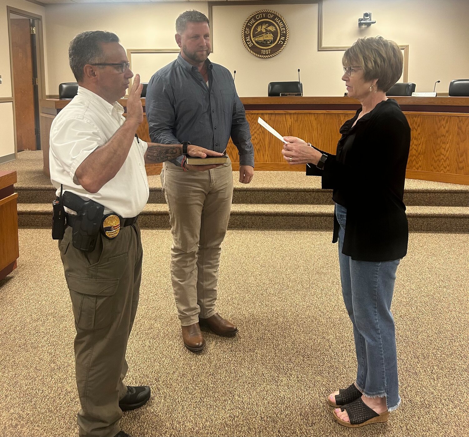 Carsto sworn in as interim Hamlet Police chief - Richmond Observer