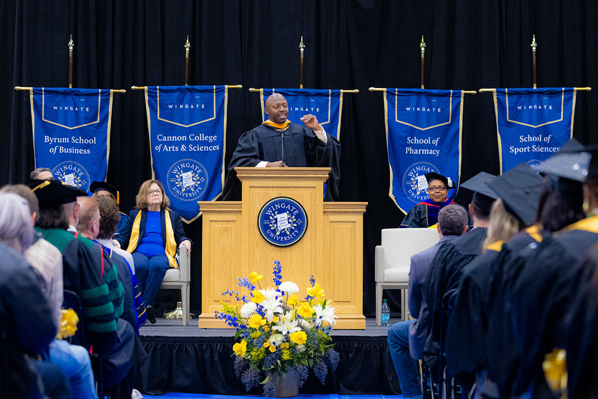 Atrium executive inspires graduates during Wingate’s fall commencement ...