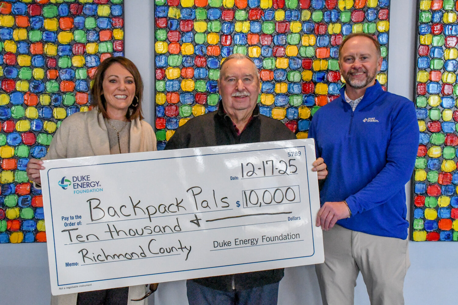 Our Daily Bread, DPK, BackPack Pals awarded $10K each from Duke Energy ...