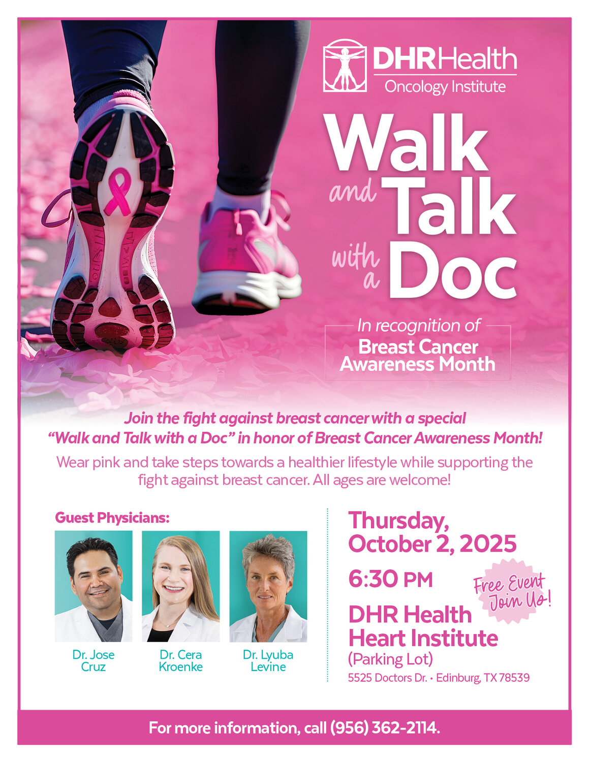 DHR Health Invites Community to “Walk and Talk with a Doc” for Breast ...