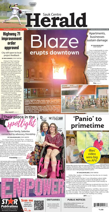 Local news - Sauk Centre Herald