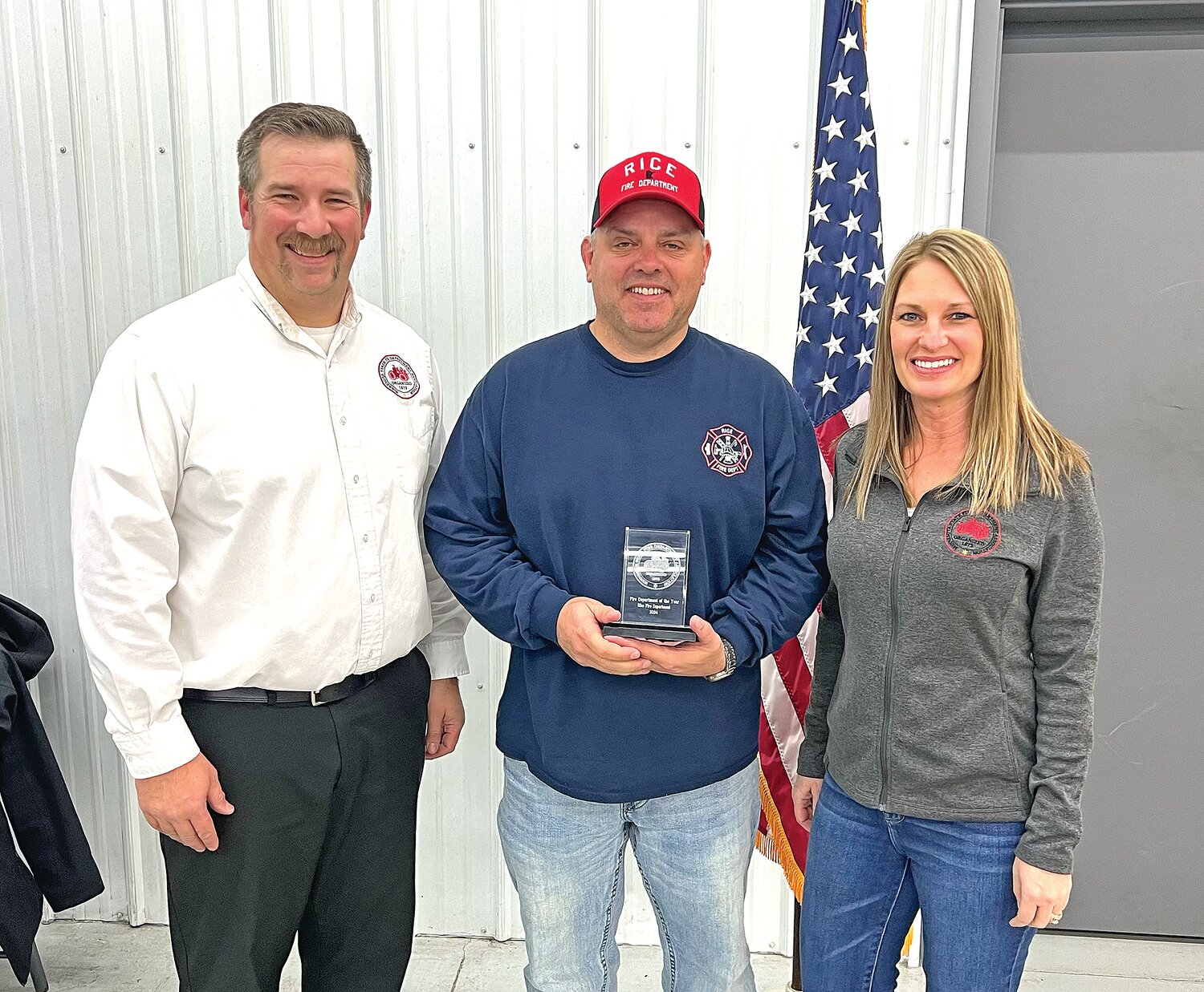 Rice Fire Department gets statewide recognition - Benton County Herald
