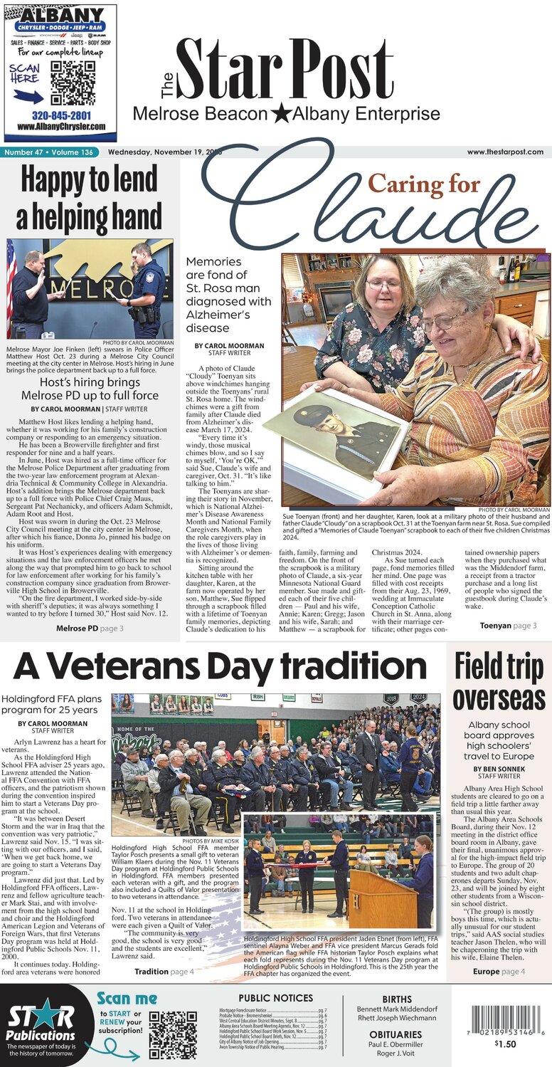 Wednesday, November 19, 2025 - The Star Post