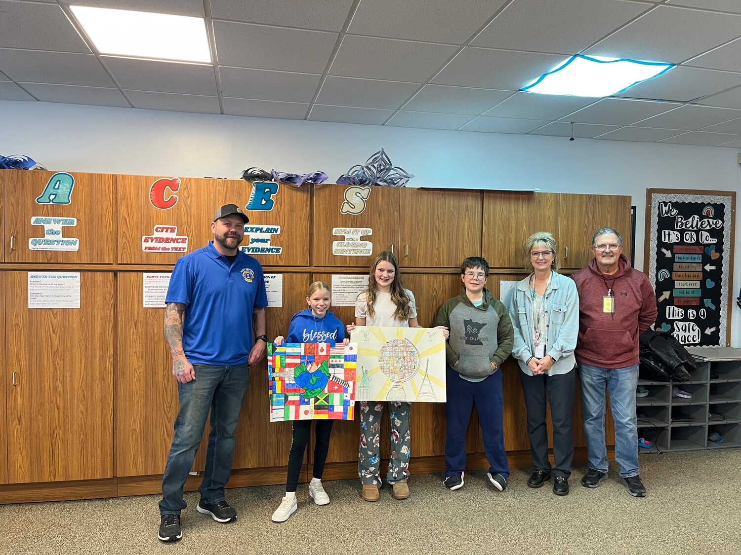 Lions award area students for peace-themed artwork - Sauk Centre Herald