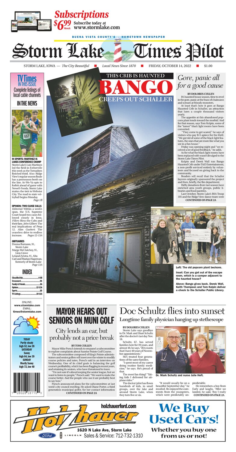 Friday, October 14, 2022 - Storm Lake Times Pilot