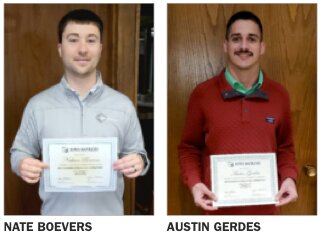 Boevers and Gerdes earn certificate from Introduction to Commercial ...
