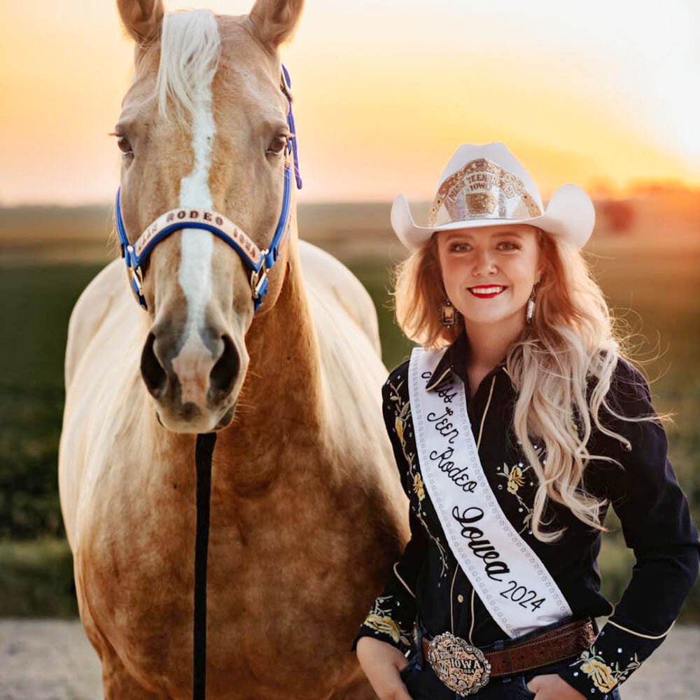 Lily Schulenberg Miss Teen Rodeo Iowa coronation Feb. 10 in Aurelia ...
