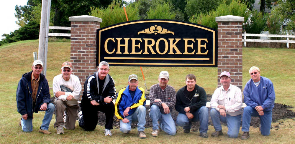 Volunteers help enhance the entrances into town - The Cherokee ...
