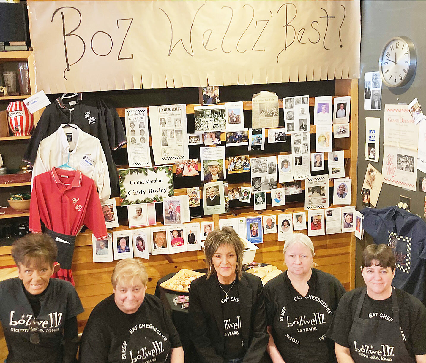BozWellz remembers customers with Wall of Fame - Storm Lake Times Pilot