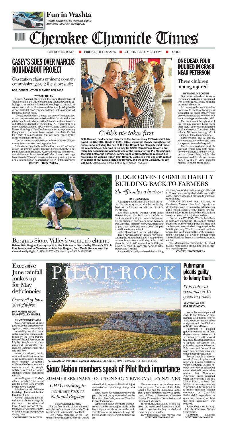 Cherokee Chronicle Times 7-18-25 - The Cherokee Chronicle Times
