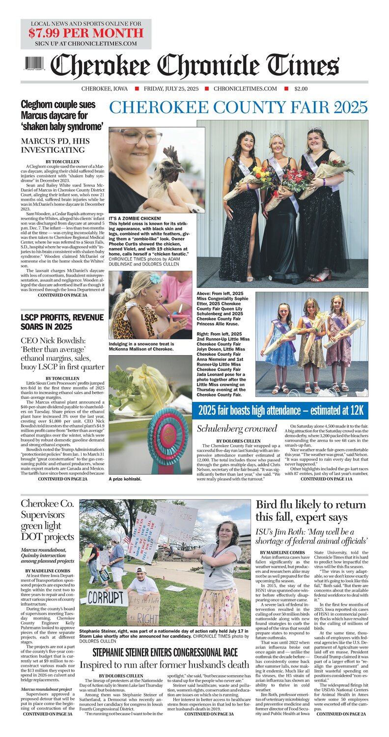 Cherokee Chronicle Times 7-25-25 - The Cherokee Chronicle Times