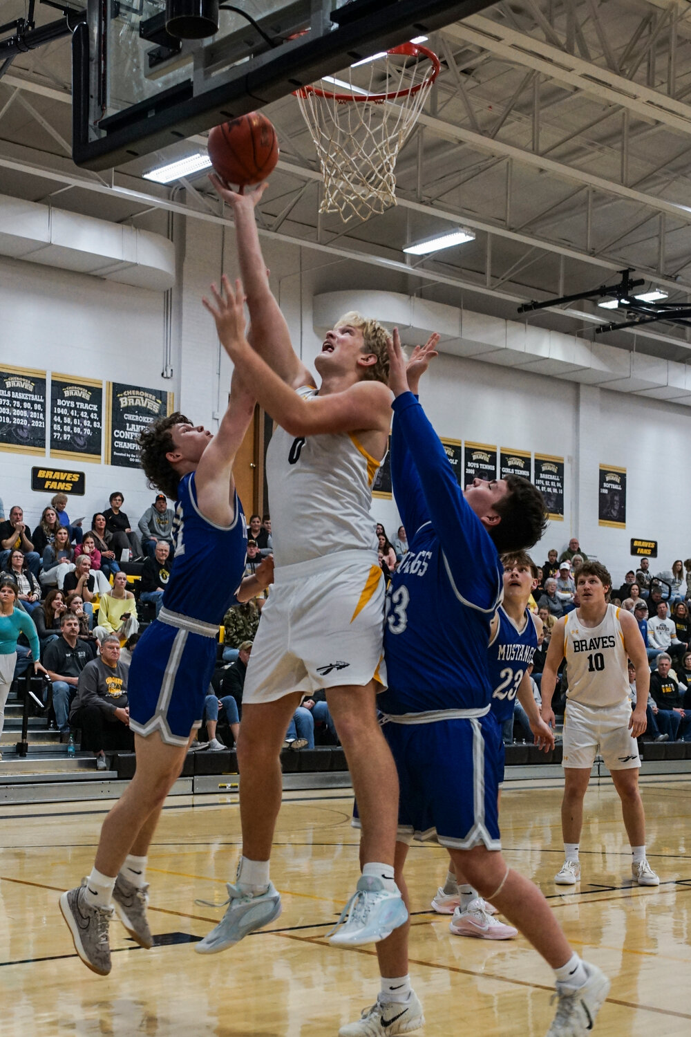 Brave boys win home game over Mustangs by 41 - The Cherokee Chronicle Times