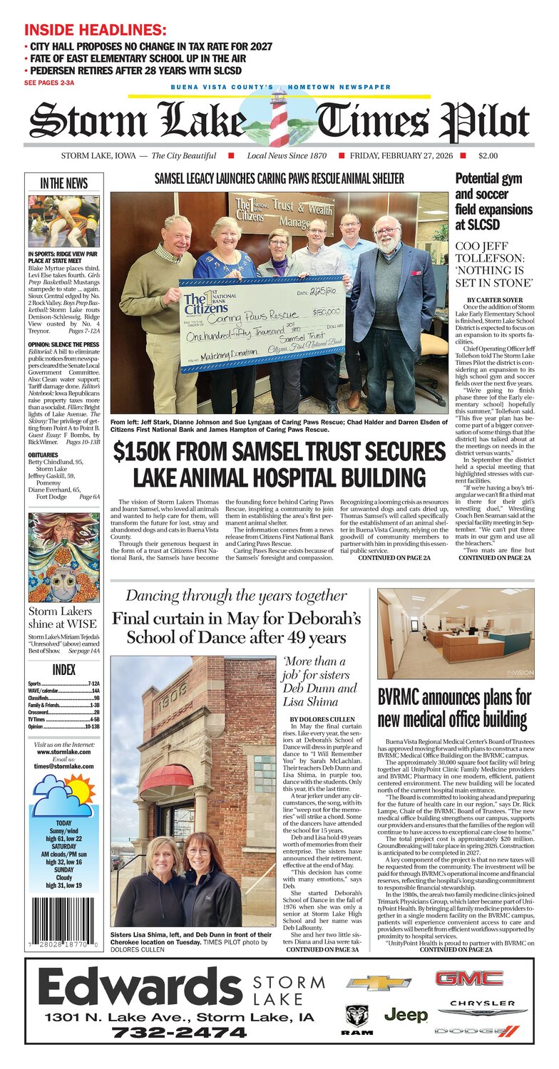 E-Editions - Storm Lake Times Pilot