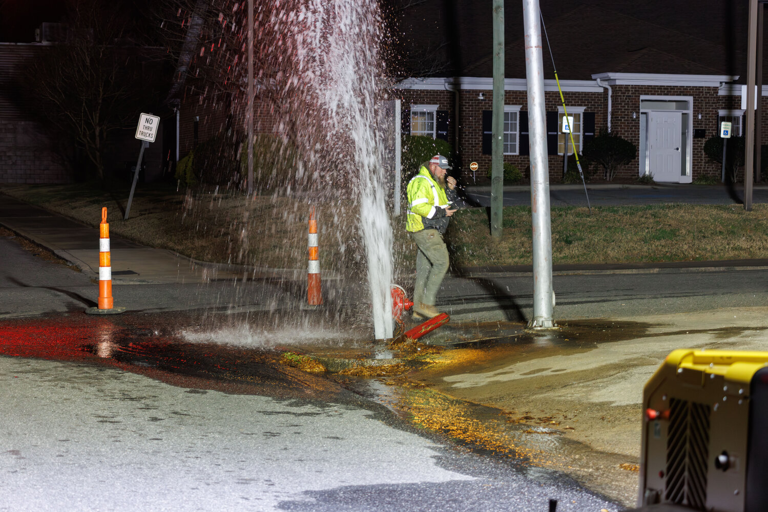 Semi-Truck Hits Fire Hydrant on Corner of Mountain and Academy - Wise ...
