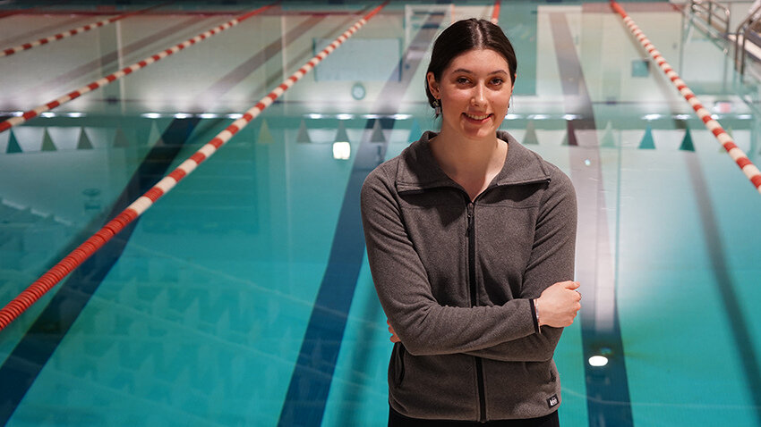 Renèe Roberts swims into college on partial athletic scholarship ...